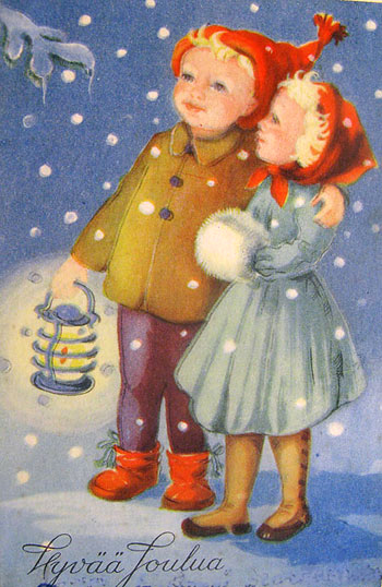 Joulukortit | Sormet sopassa keittokirja – Wanhanajan joulukortti